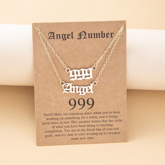 Jewelry | Angel Number Necklace 999 | Poshmark